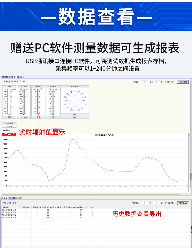 仪谷YGY-TBQ 便携式太阳总辐射记录仪｜辰云科技